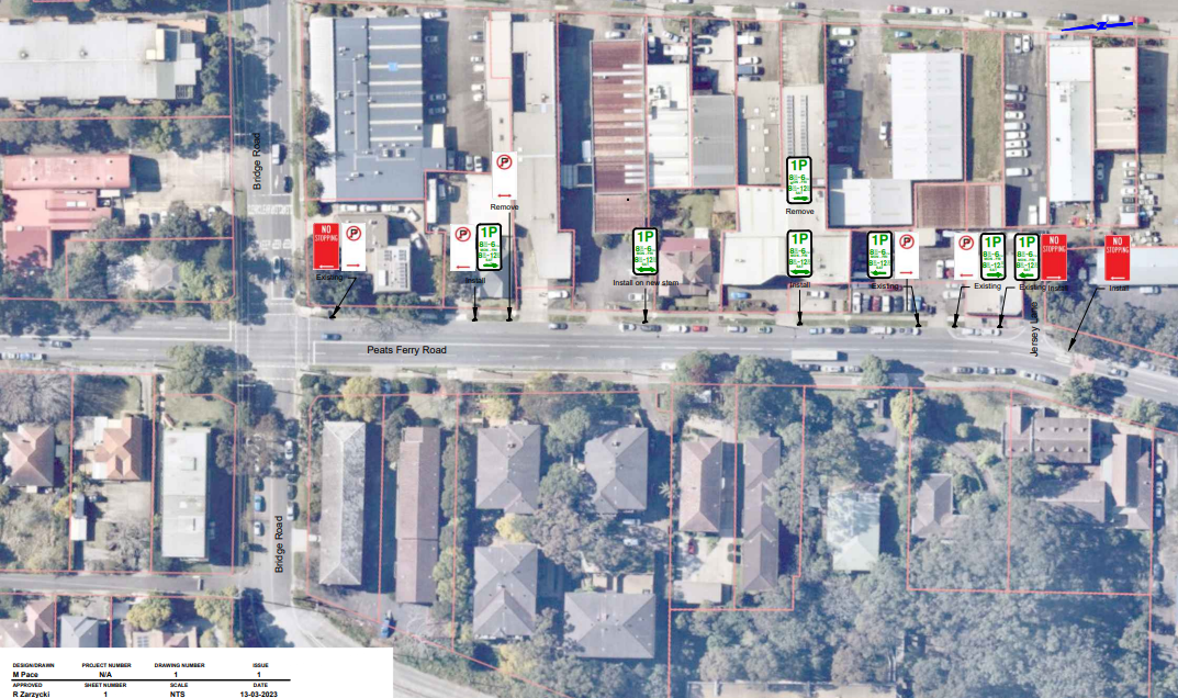 Peats Ferry Road, Hornsby - Proposed Changes to Parking Restrictions ...
