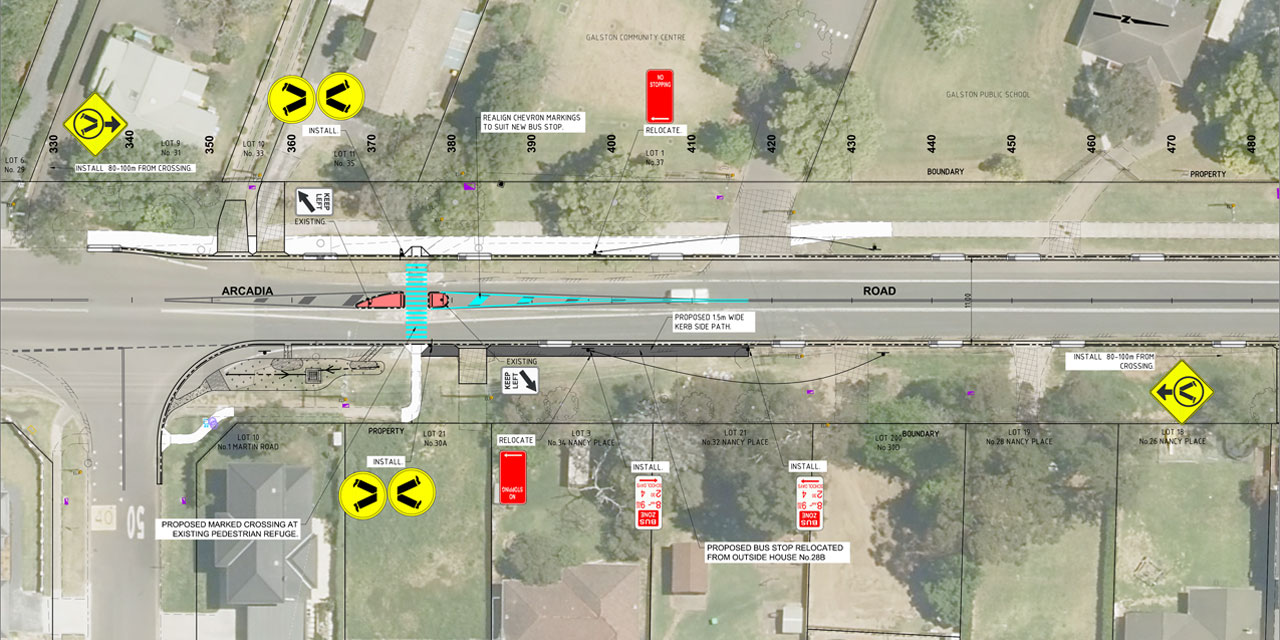 Upgrade of Pedestrian Refuge and Relocation of Bus Stop - Galston ...
